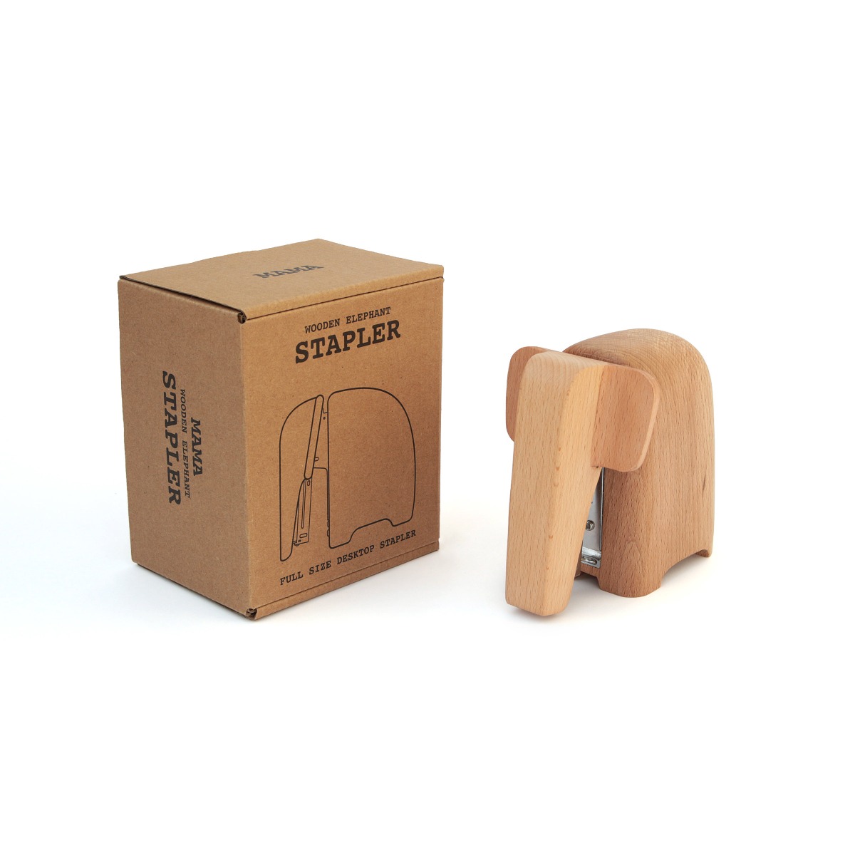 Wooden Elephant Stapler